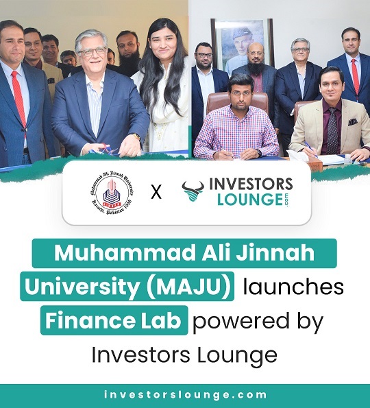 Muhammad Ali Jinnah University (MAJU) launches Finance Lab powered by Investors Lounge